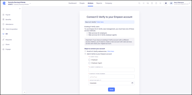 E-Verify Integration